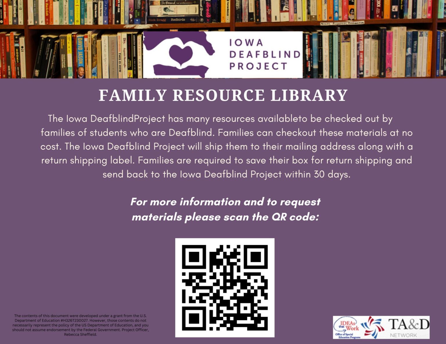 Iowa Deafblind Services Project Family Resource Library